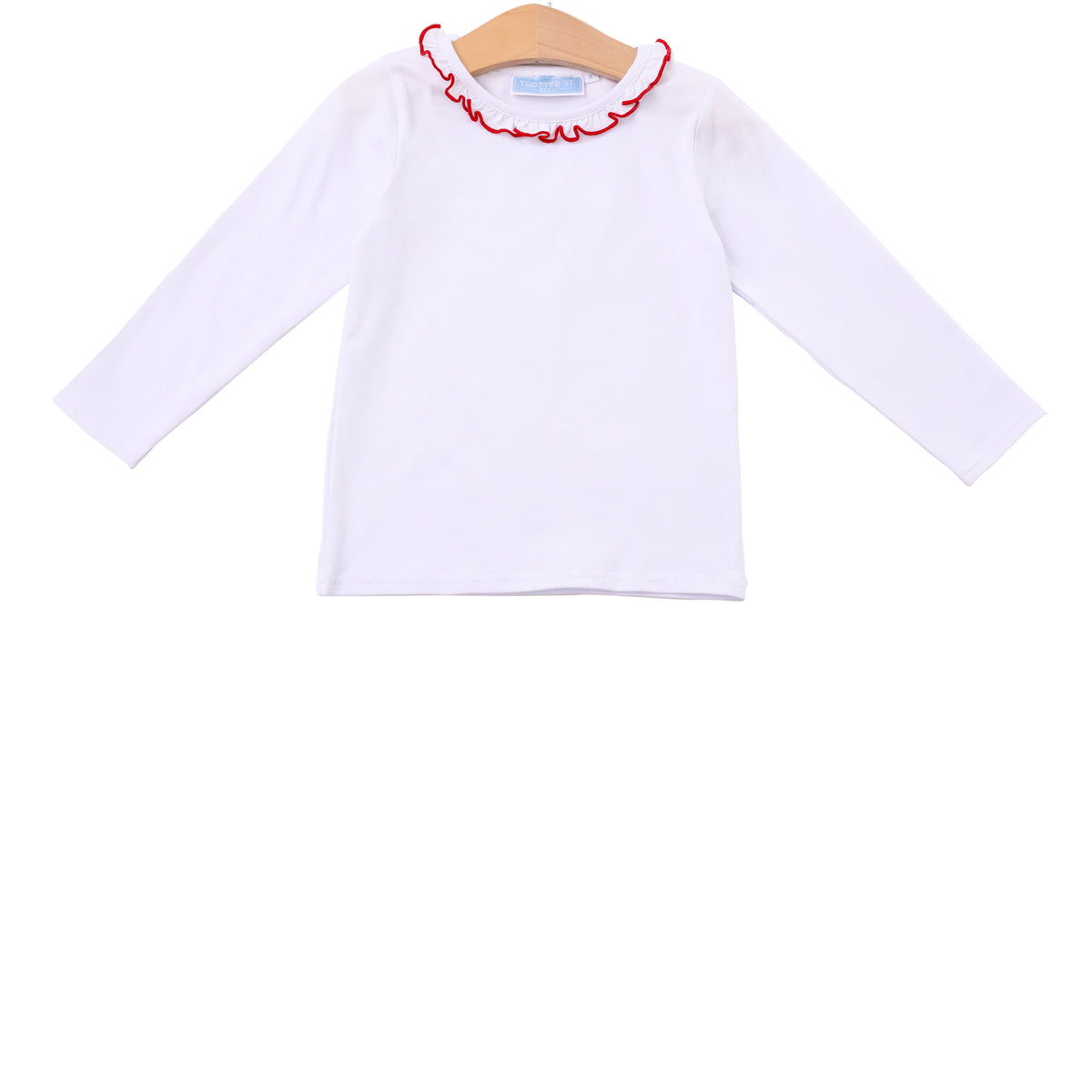 Vera Ruffle Top- Red – Trotter Street Kids