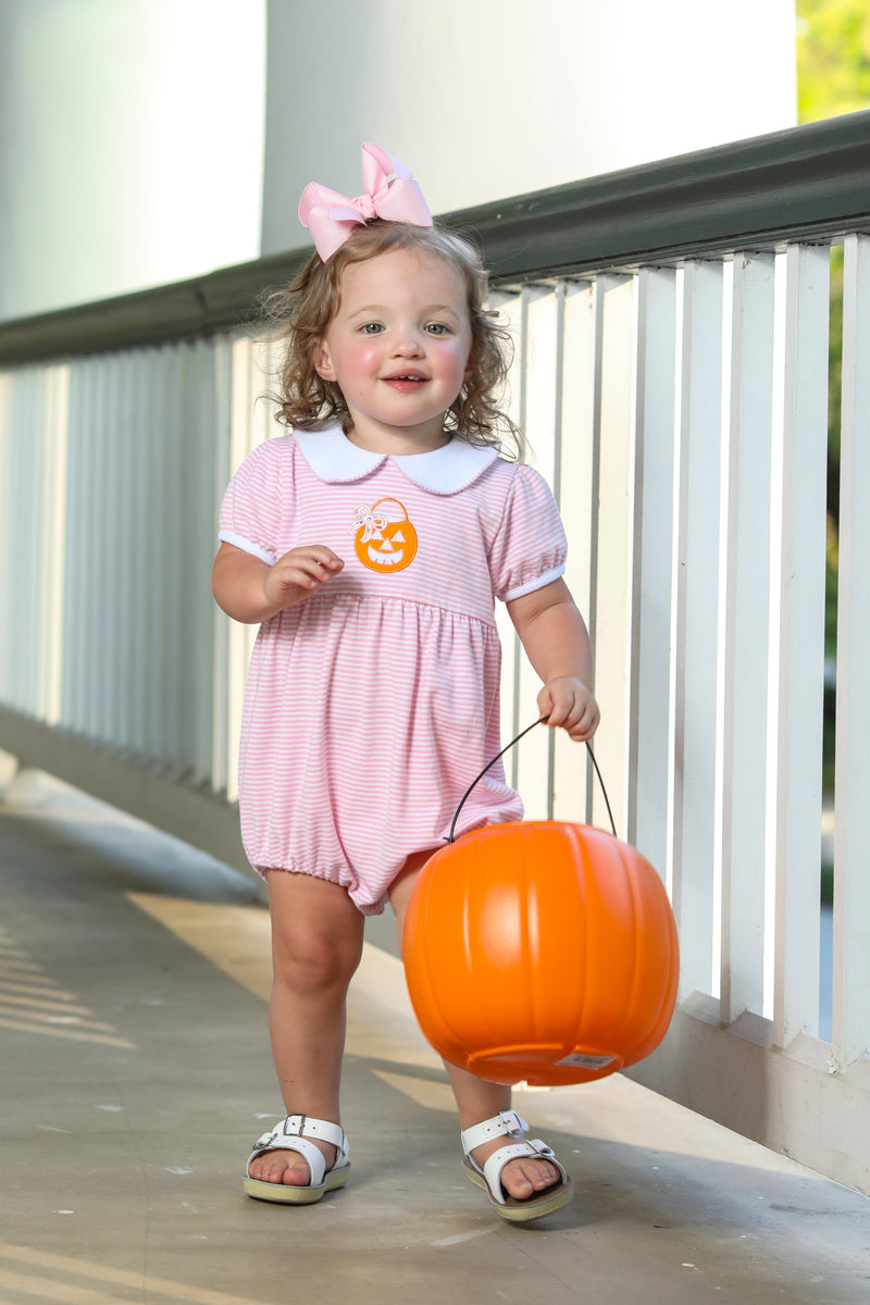 Jack O' Lantern Bubble- Pink – Trotter Street Kids